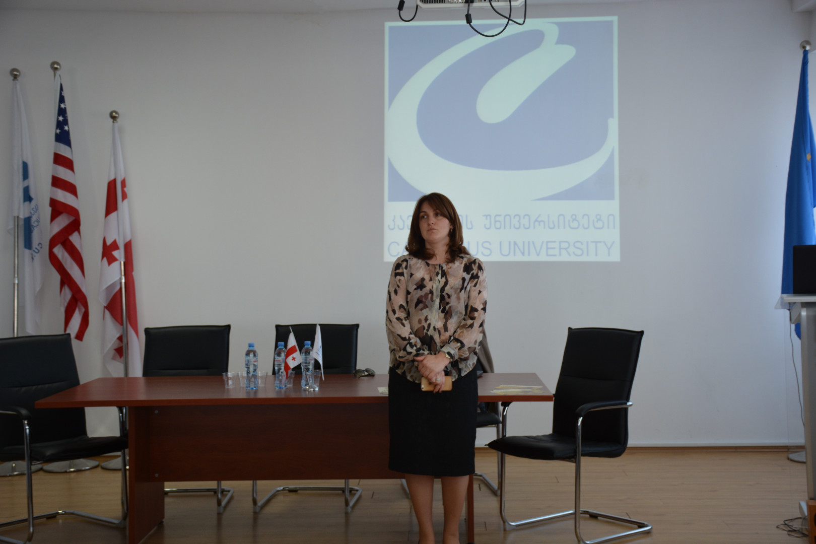 Representatives of EY Georgia at CU